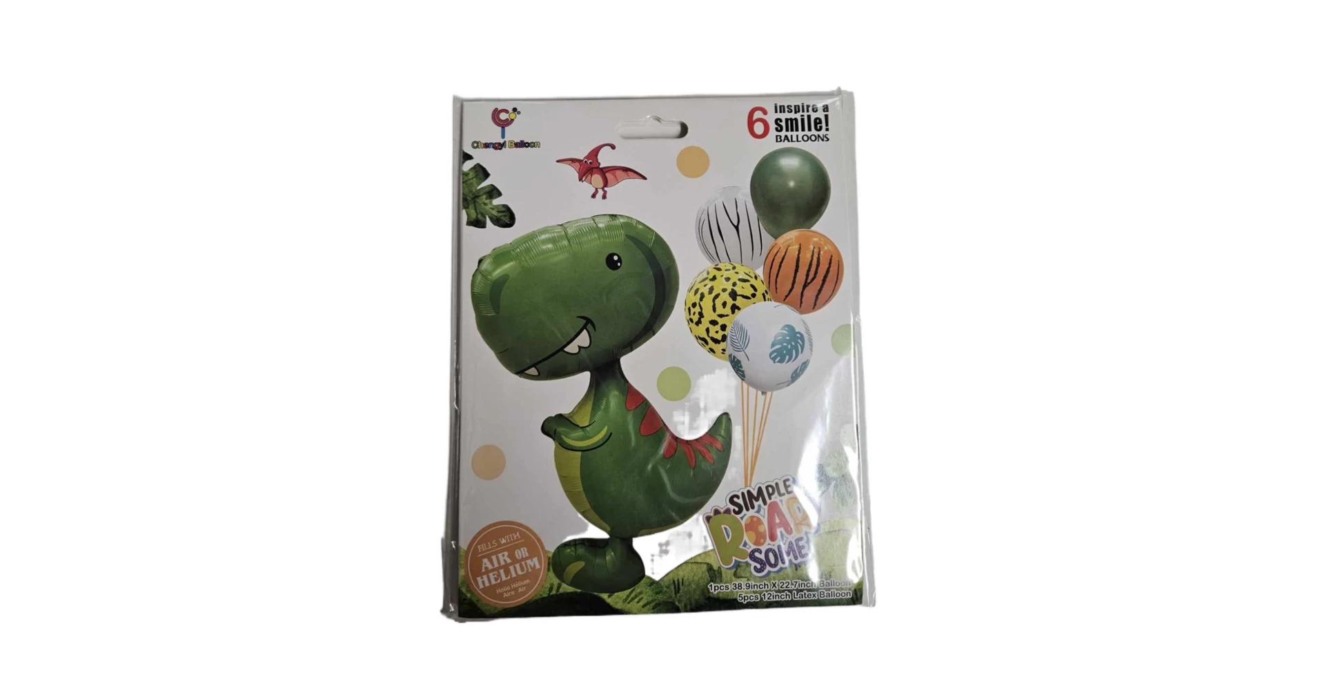 A Varázslatos Dinó Hangulat: Dinó -Simple Roar Some - 6 db lufi szett