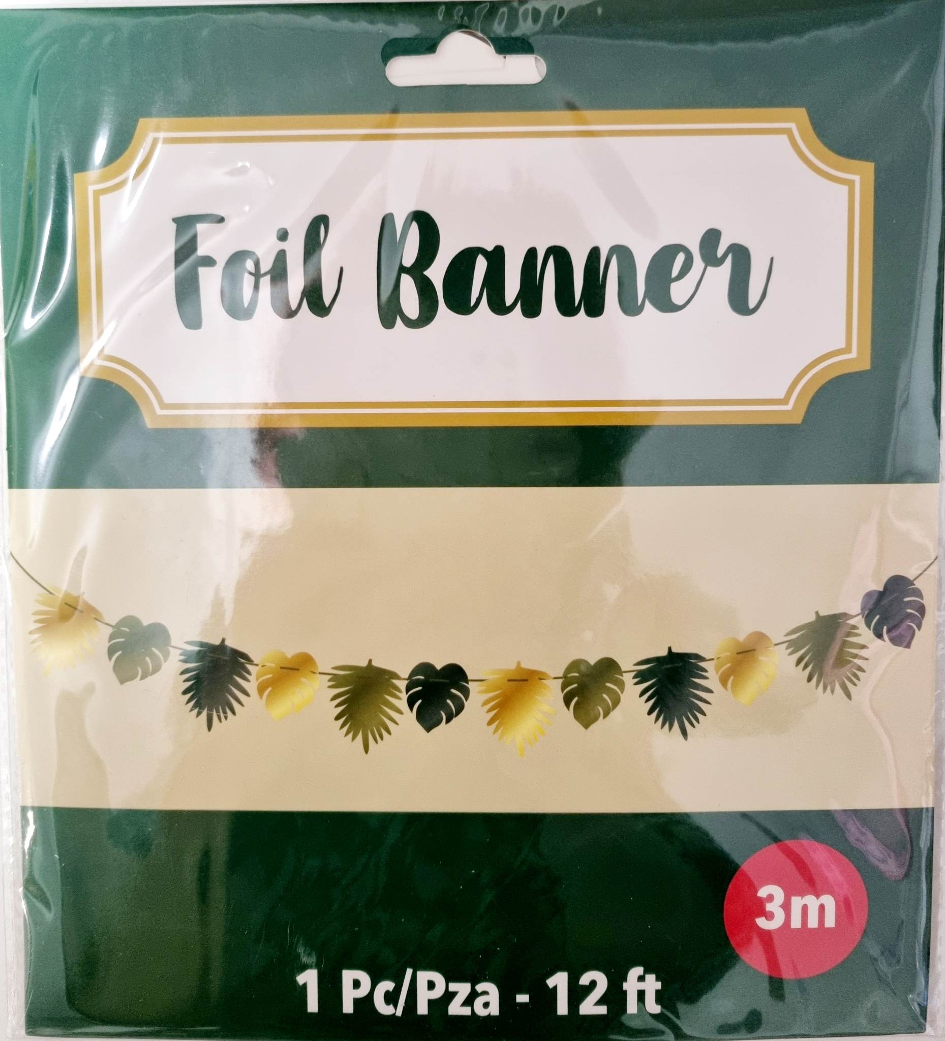 Pálmafa levél mintás zászló füzér,12 db, árak-ünnepidesign.hu
